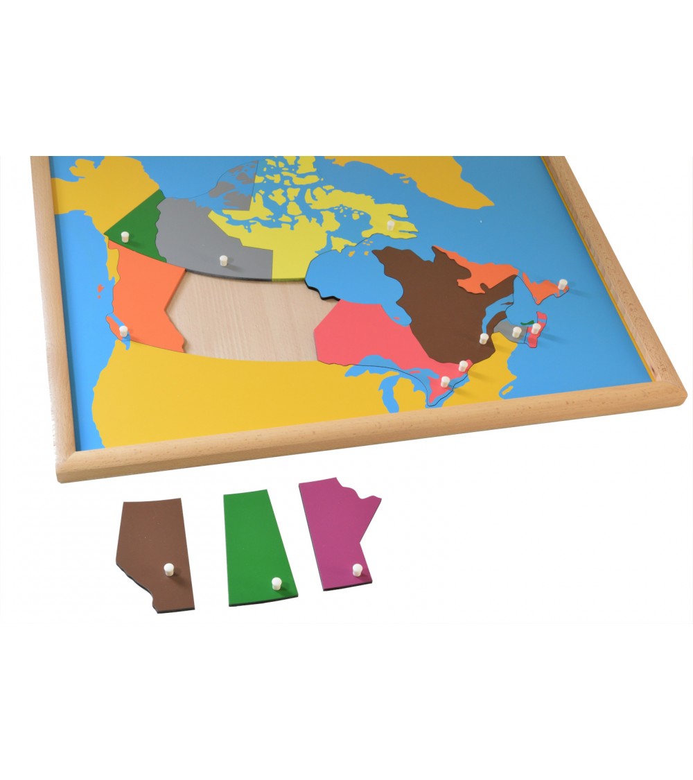 Puzzle map Canada